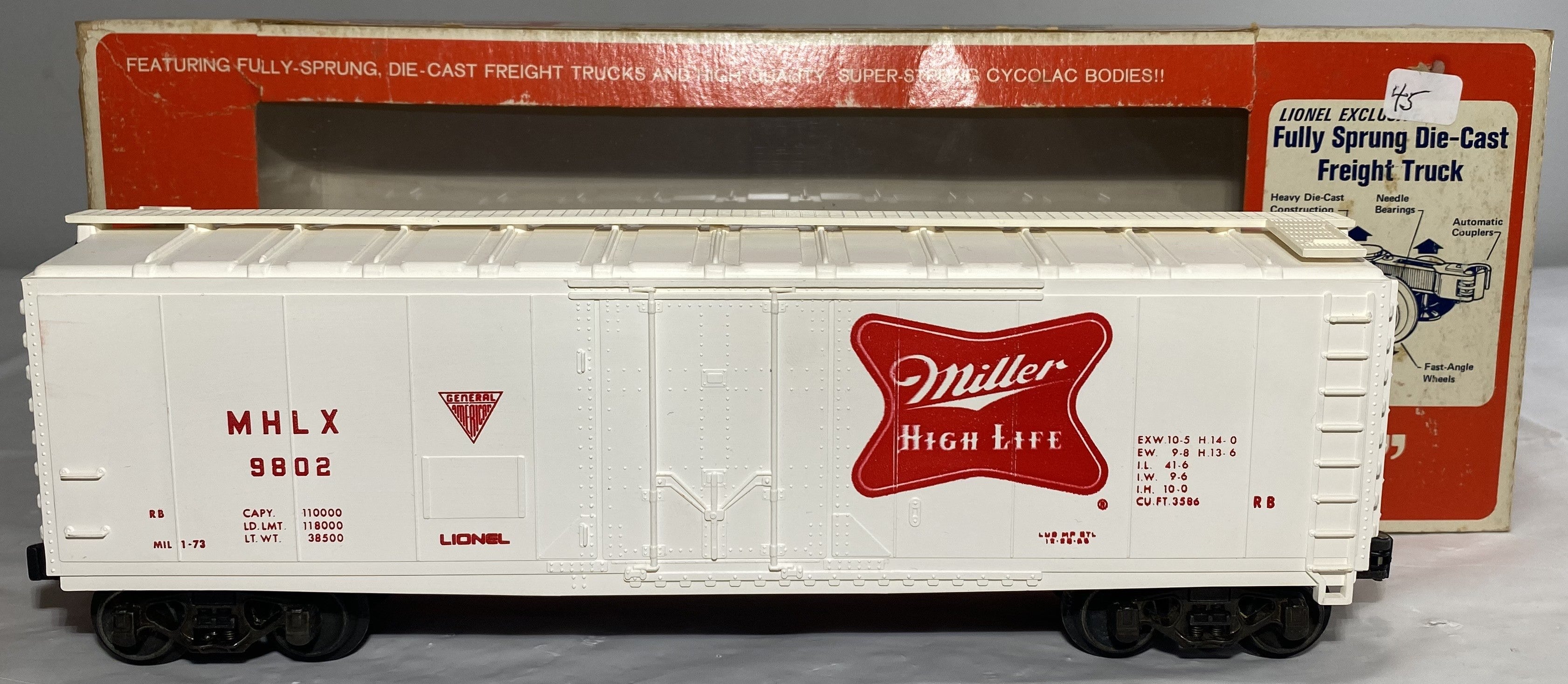 Lionel Modern 9802 Miller Beer Reefer – Traintiques