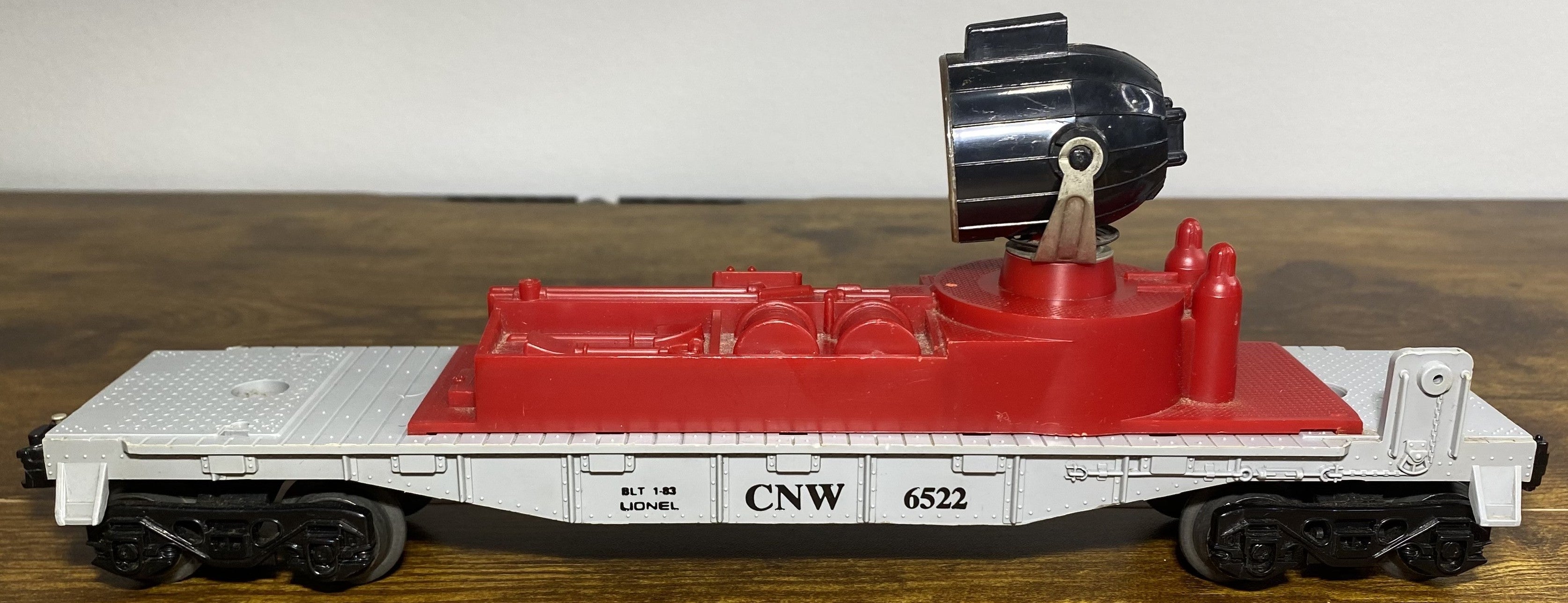 Lionel 6522 Operating Searchlight Car Chicago North Western CNW ...